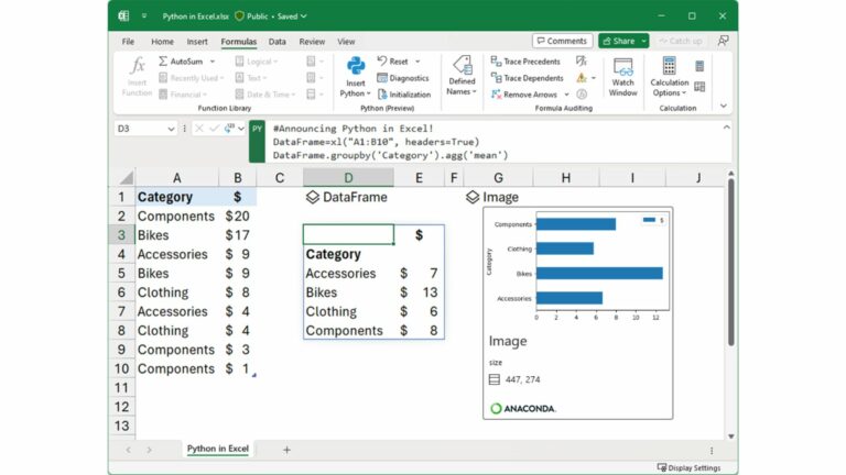 Microsoft annonce l’intégration de Python dans Excel