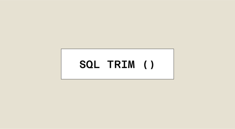 SQL TRIM : Découvrez comment nettoyer les espaces blancs