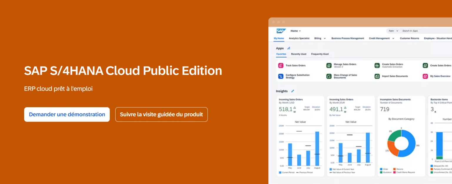 Tous les logiciels SAP : vue d'ensemble