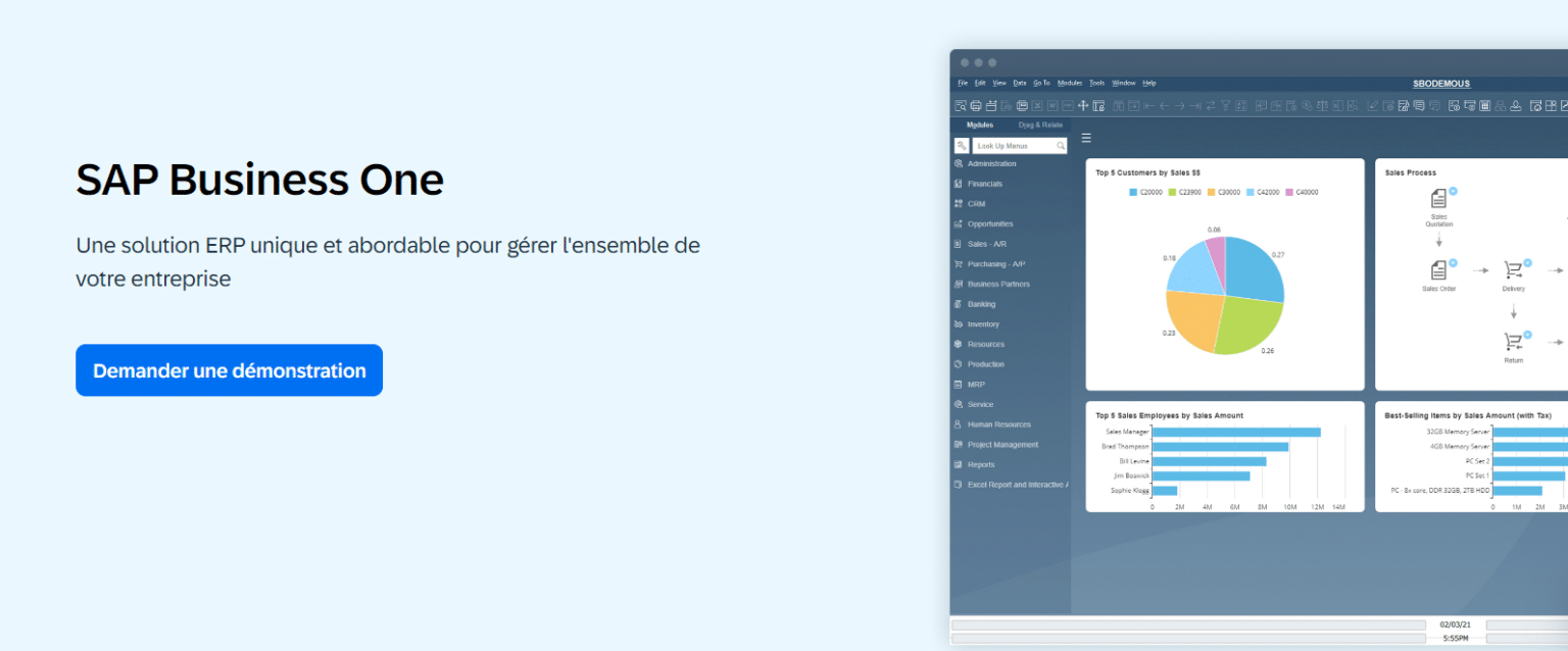 Tous les logiciels SAP : vue d'ensemble